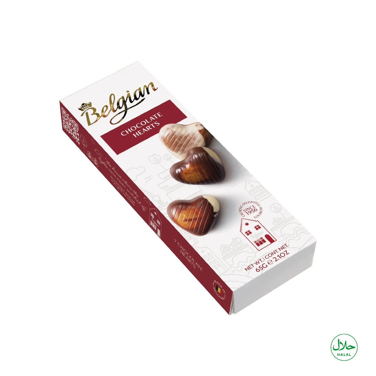 Buy The Belgian Love Heart 65g | Free Delivery Above $30 – The Cocoa Trees